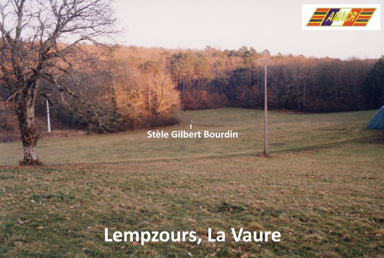 Stèle Gilbert Bourdin à Lempzours – CDM 24